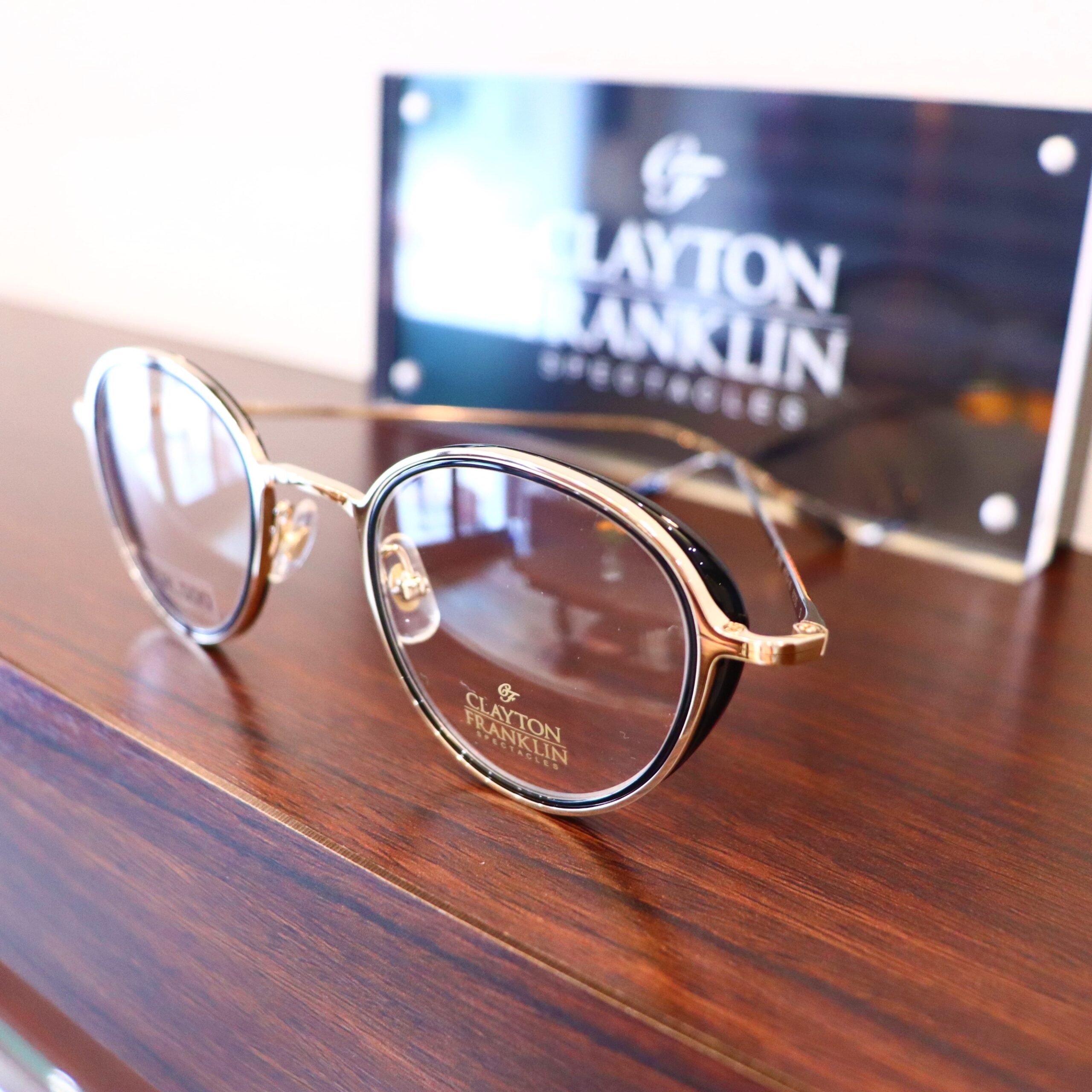 CLAYTON-FRANKLIN-CF-627SS-GPBK | 有限会社 矢野時計店 1962年創業 1級眼鏡作製技能士 SS級認定眼鏡士 ...